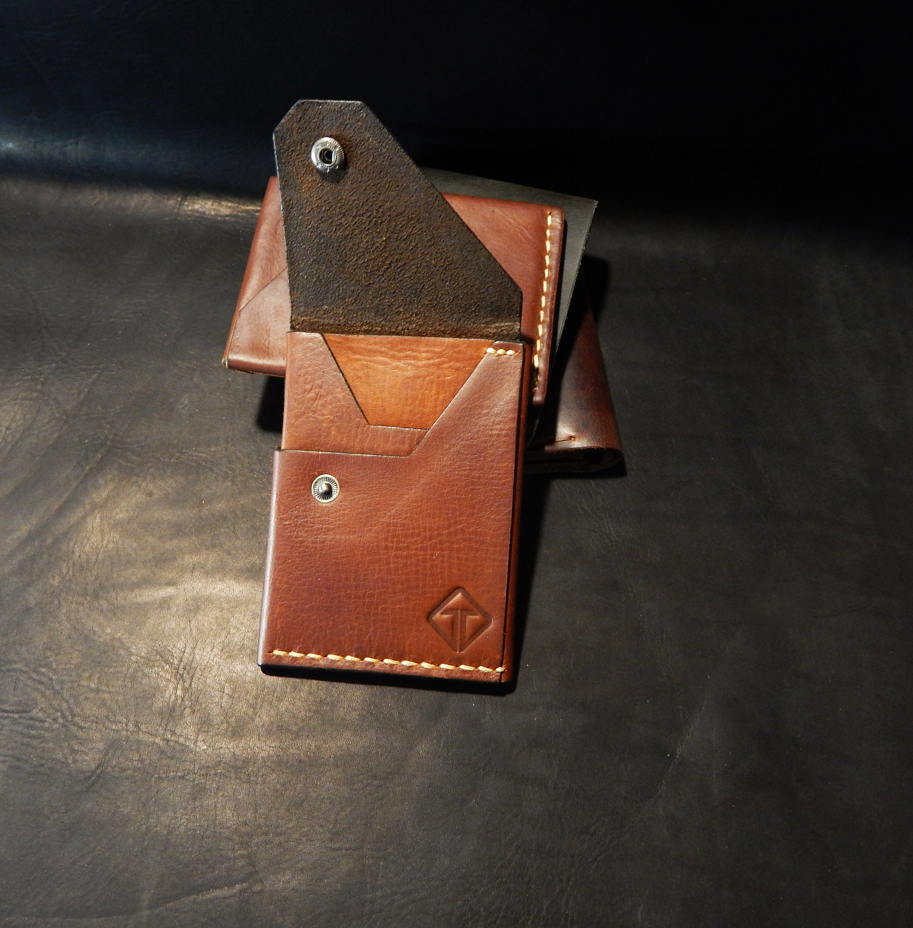 Leather Wallet Handmade leather money clip from Leather | Etsy