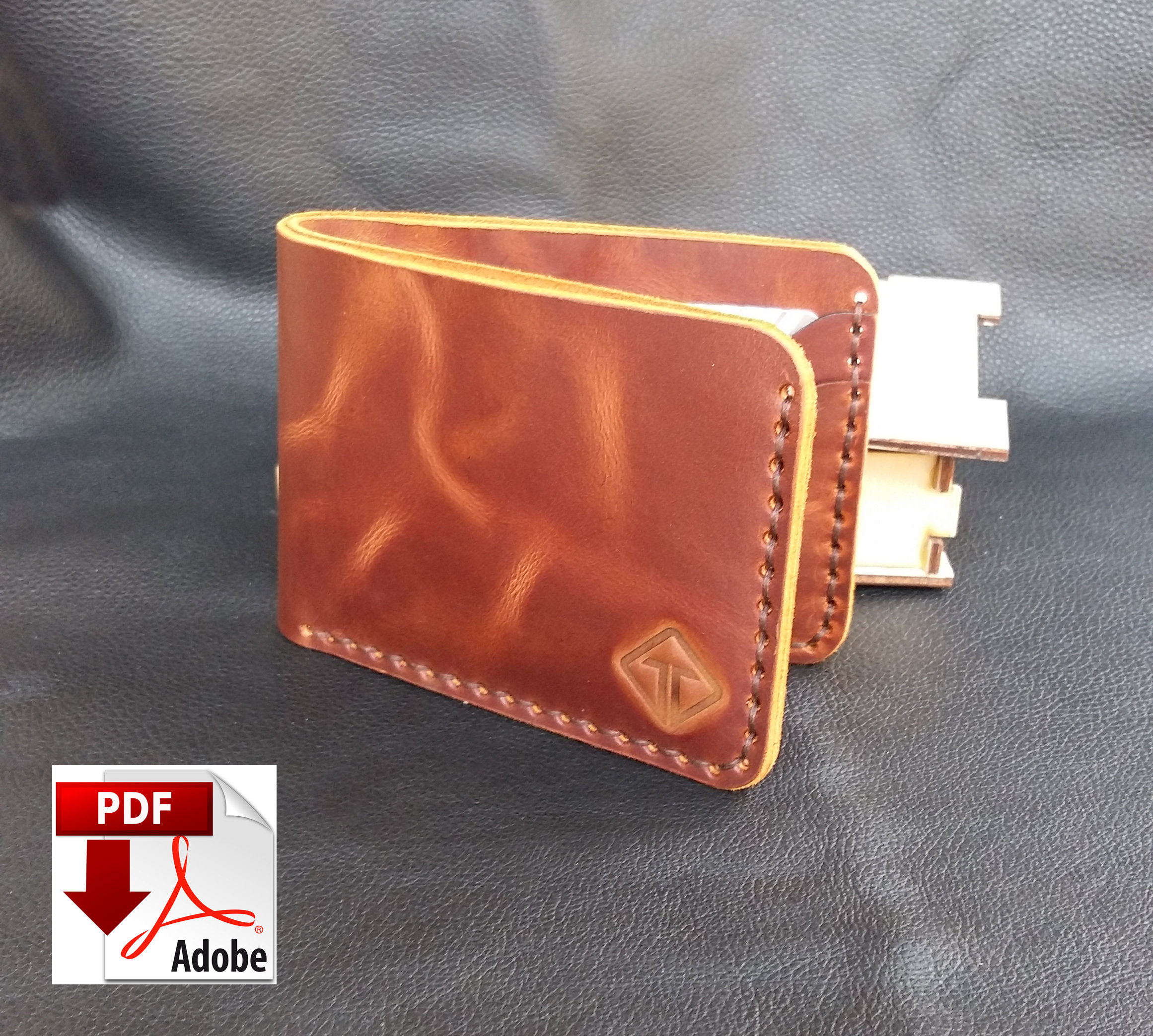 Diy Pdf Leather Wallet - Bifold Wallet Pattern - Pdf Pattern - Leather ...
