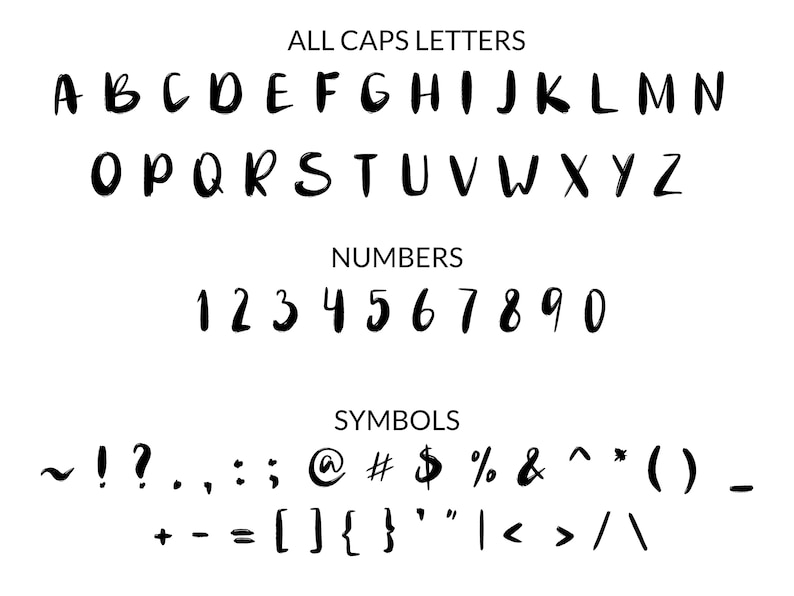 Handwritten Font for Digital Planning Journaling Note-taking, Display ...