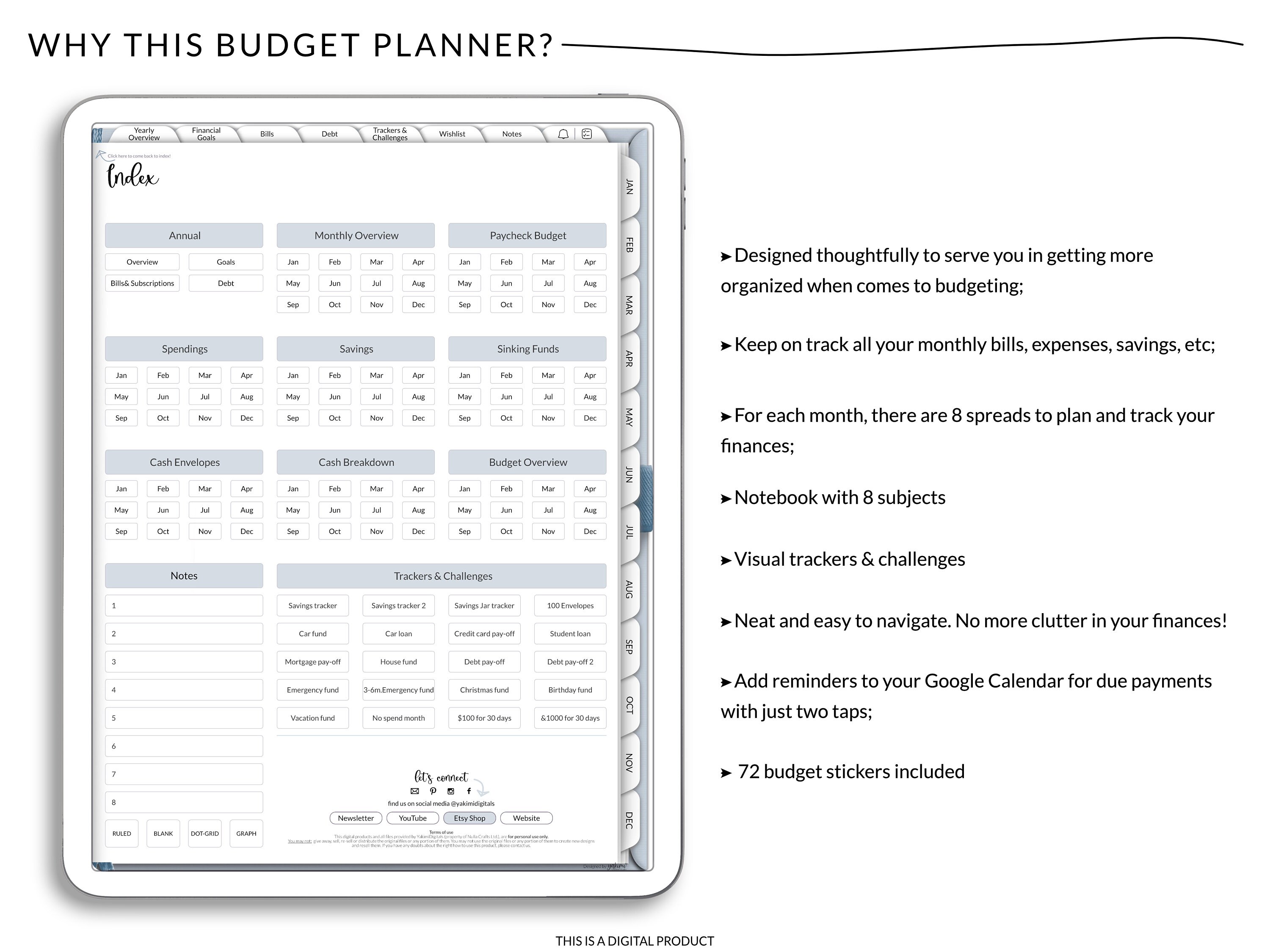Goodnotes Budget Planner Digital Budget Planner Goodnotes Savings ...