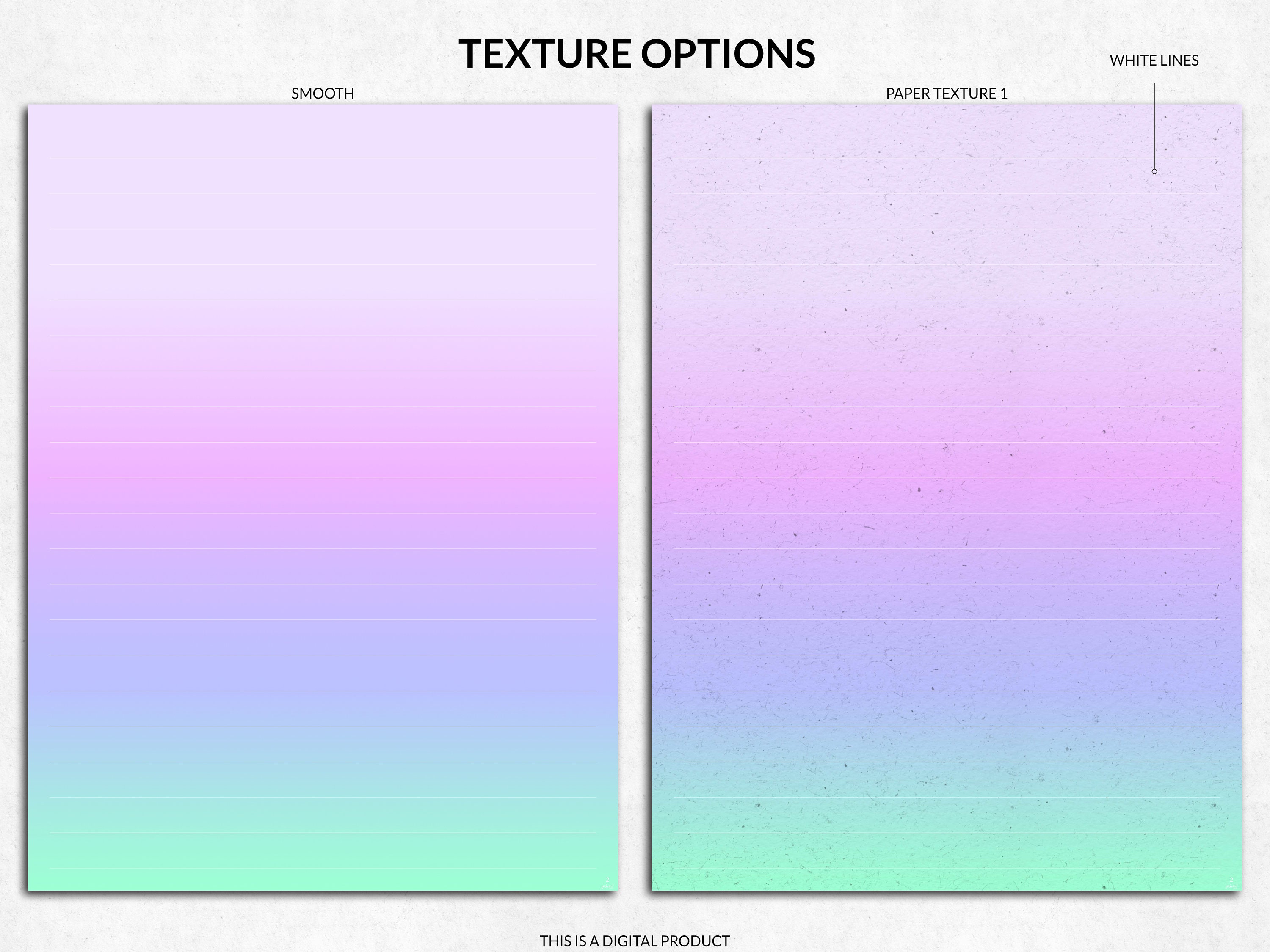 Digital Notepaper Templates With Handwritten Notes Taking Font, Digital ...