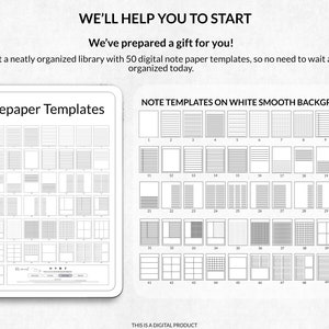 Digital Index Folder Organizer for Digital Notebook Templates and ...
