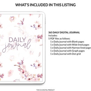 Digital Daily Journal, Aesthetic Digital Notebook, Digital Notes ...