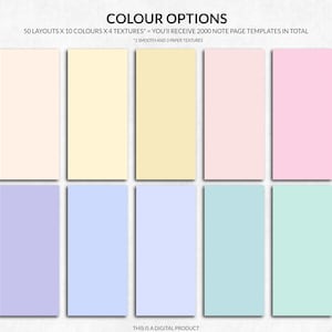 Digital Notebook Template for Split Screen, Digital Note Taking Widget ...