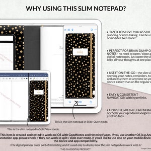 Realistic Digital Goodnotes Notebook With Tabs, Split View Digital ...