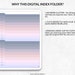 Digital Notes Organizer, Digital Index Folder for Digital Notebook ...