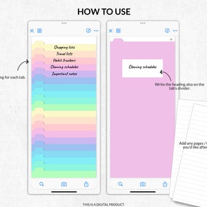 Digital Index Folder Organizer, Sidekick Organizer for iPad Digital ...