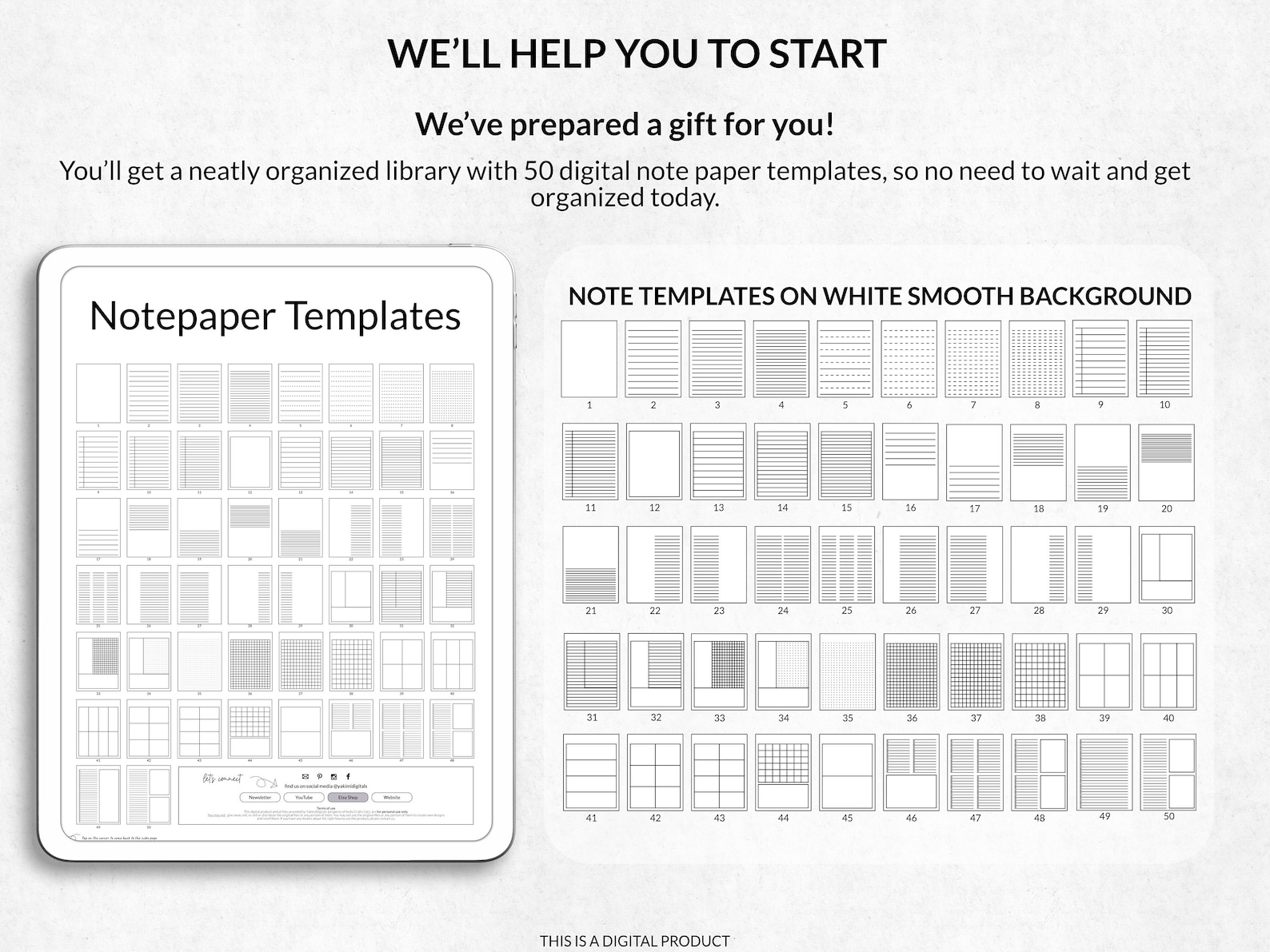 Digital Index Folder Organizer for Digital Notebook Templates and ...