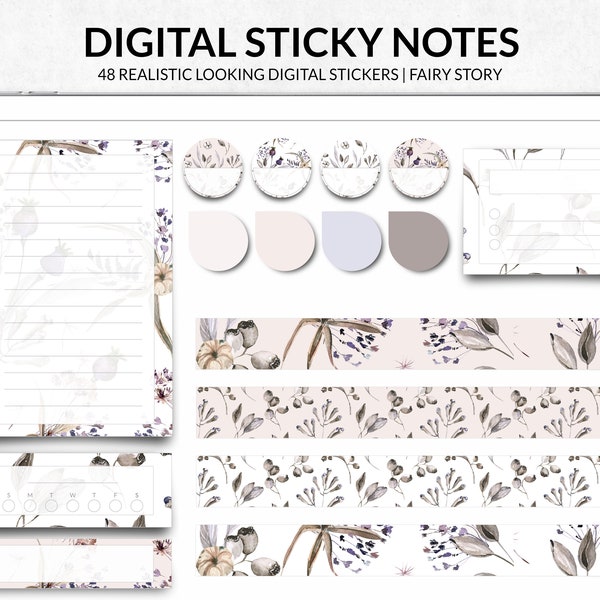 Aesthetic Sticky Notes - Etsy