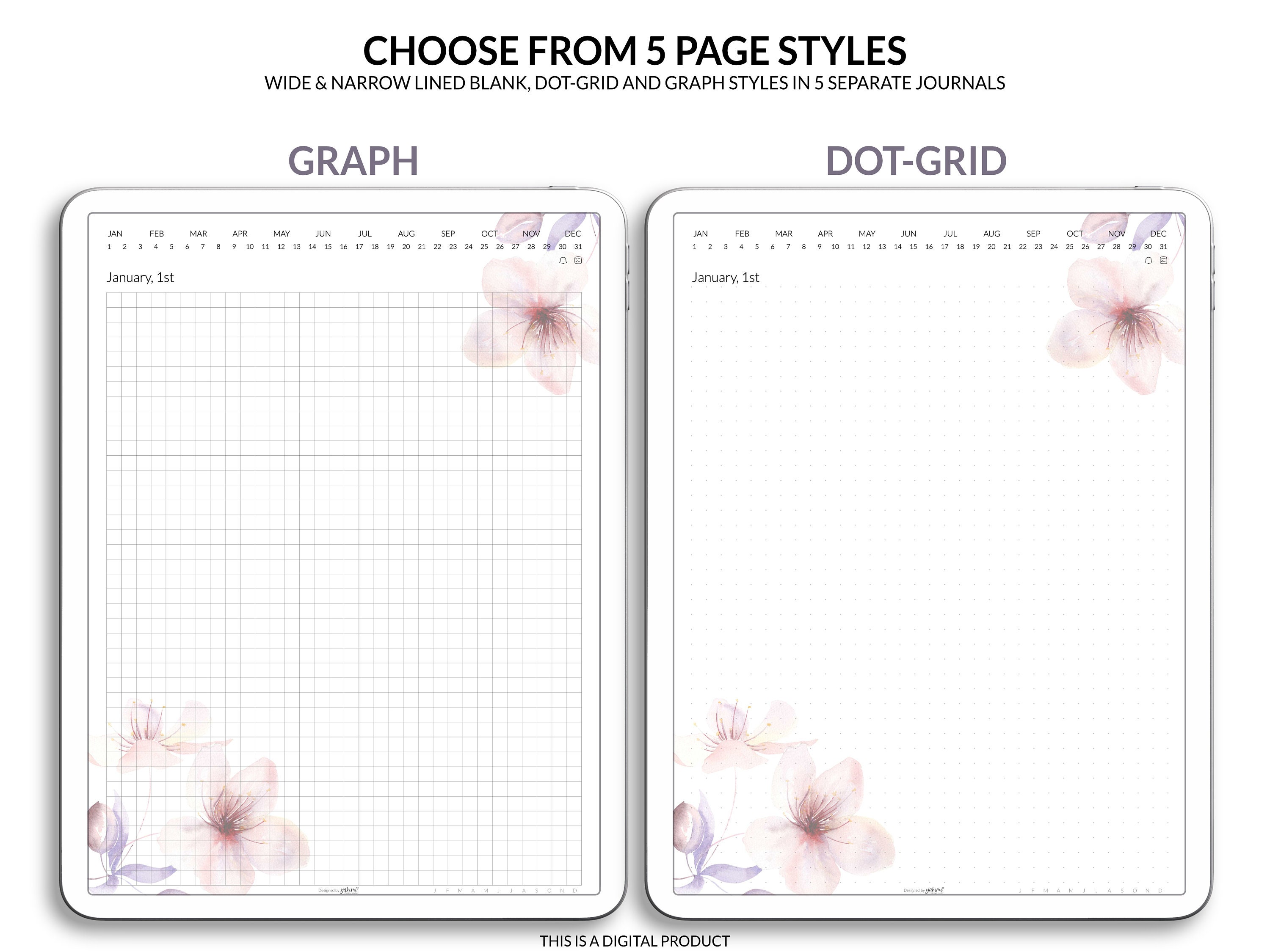 Digital Daily Journal, Aesthetic Digital Notebook, Digital Notes ...