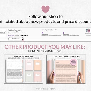 Digital Notes Organizer, Digital Index Folder for Digital Notebook ...