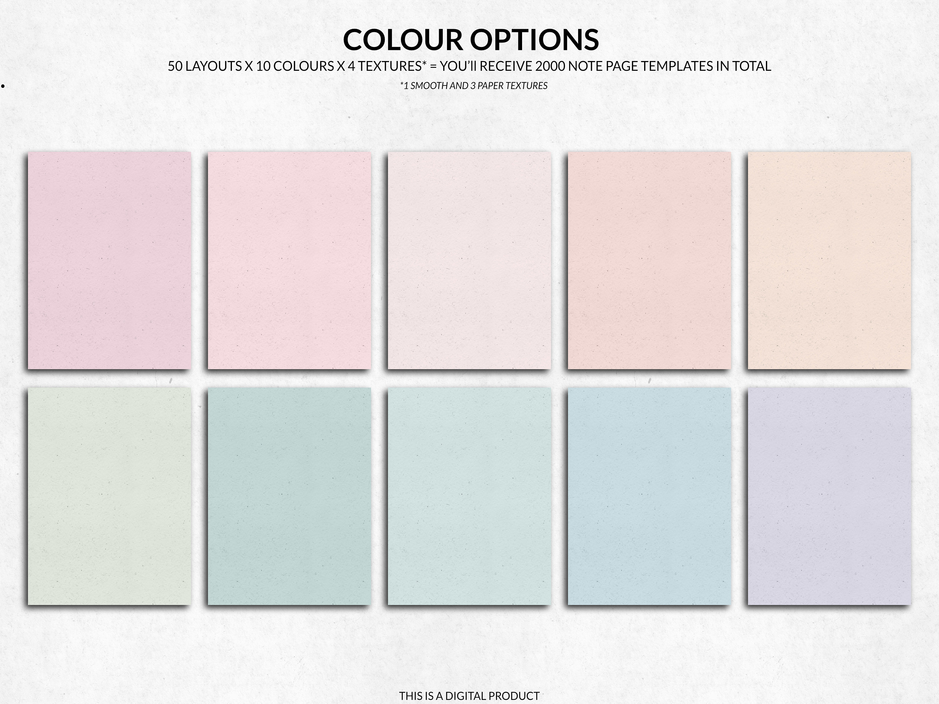 Digital Notepaper Template Goodnotes, Digital Notepad Template, College ...