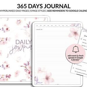 Digital Daily Journal, Aesthetic Digital Notebook, Digital Notes ...