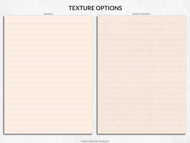 Digital Notepaper Templates With Handwritten Notes Taking Font, Digital ...