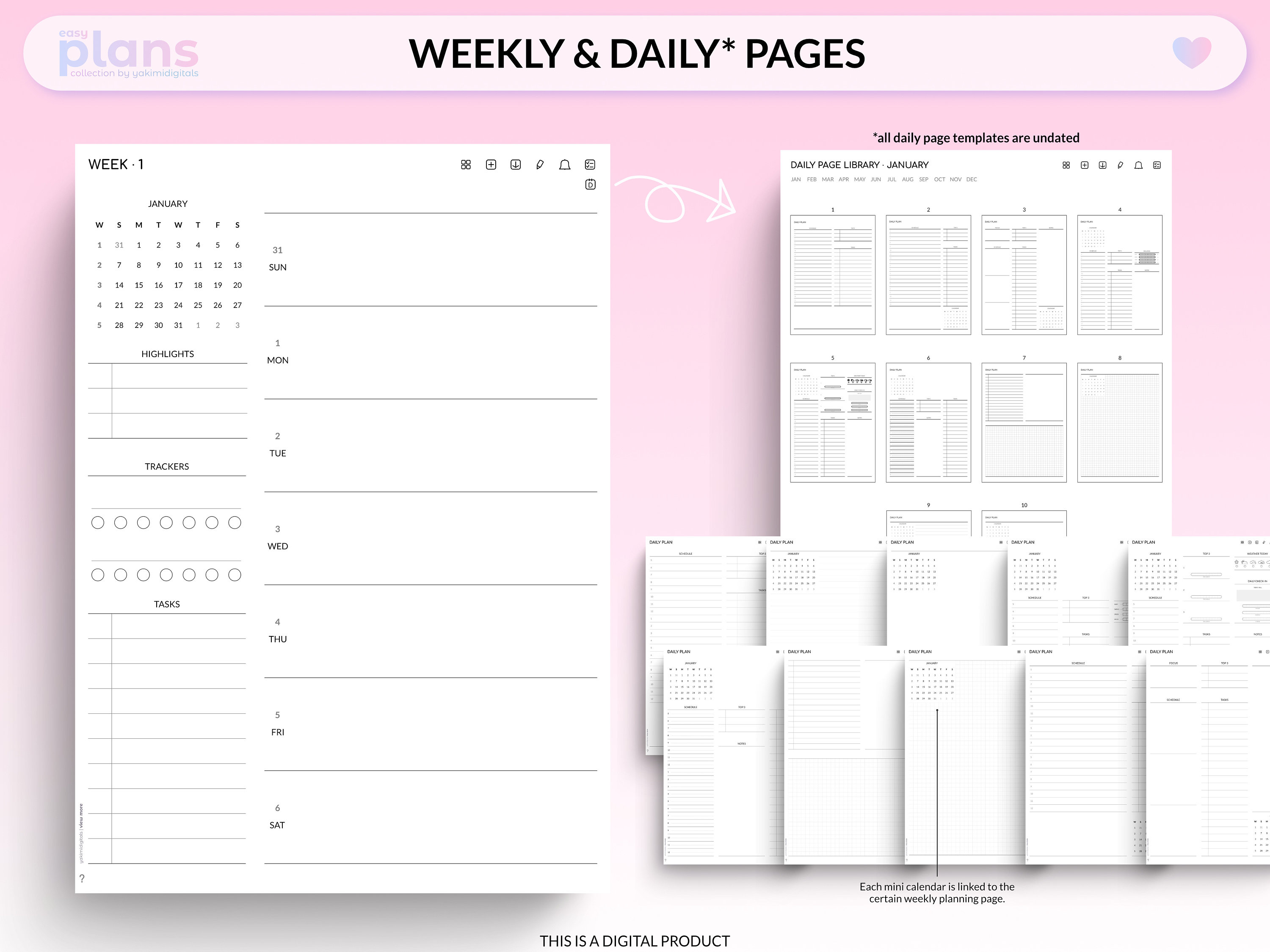 2024 Digital Planner for Goodnotes Noteshelf Notability Penly, Digital ...