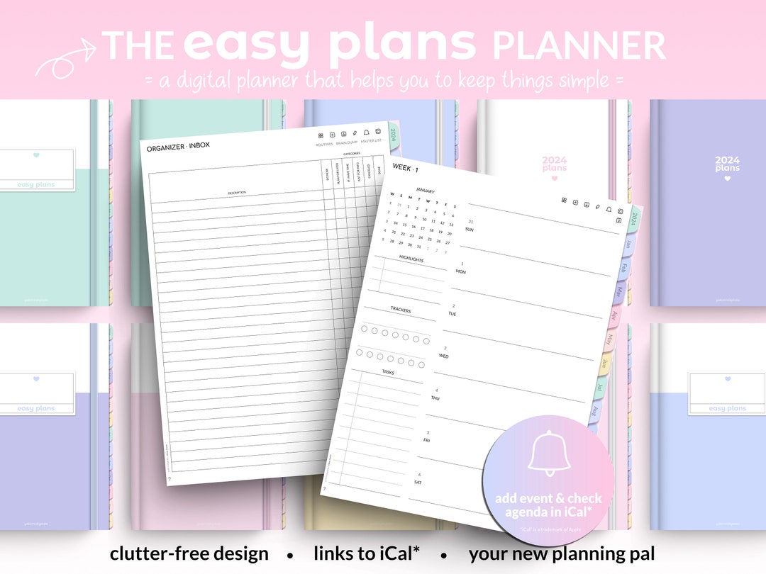 2024 Digital Planner for Goodnotes Noteshelf Notability Penly, Digital ...