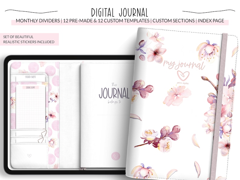 Digital Realistic Journal Hyperlinked Personal Diary - Etsy