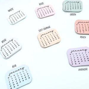 2024 Mini Calendar, 2024 Mini Calendar Stickers Set, Stickers, Bullet ...