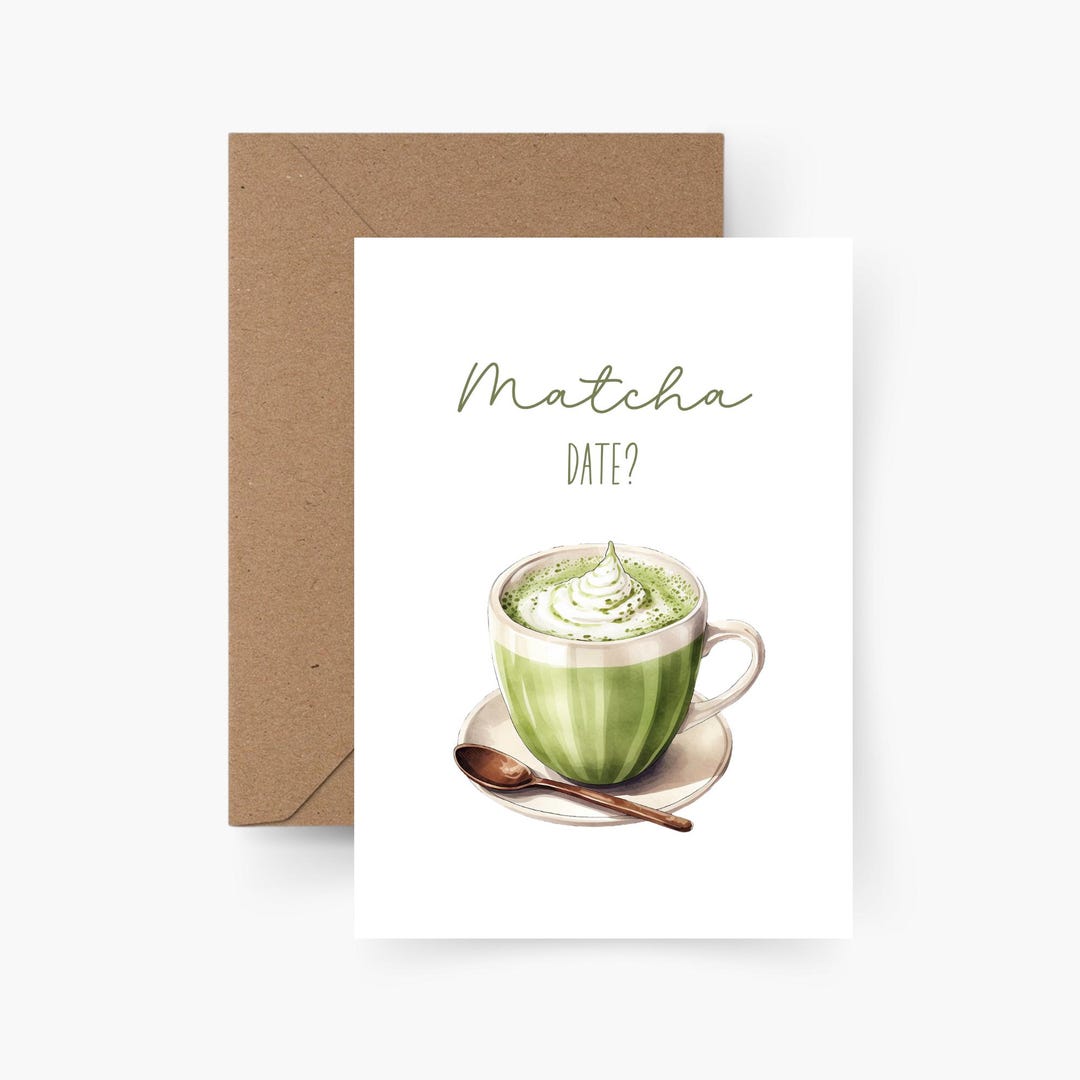 Matcha Date, Matcha Latte Voucher, Christmas Voucher, Birthday Voucher ...