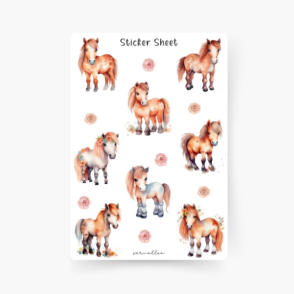 Cute Horse Stickers - Etsy Canada