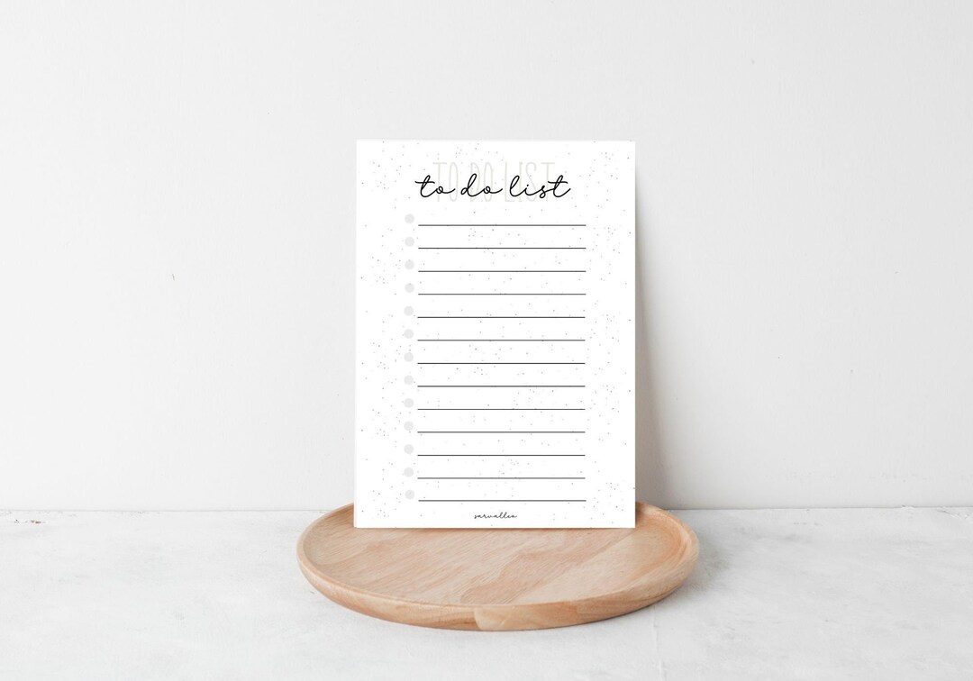 To Do List Pad A6 50 Sheets Notepad Task Pad Block List Weekly Planner ...