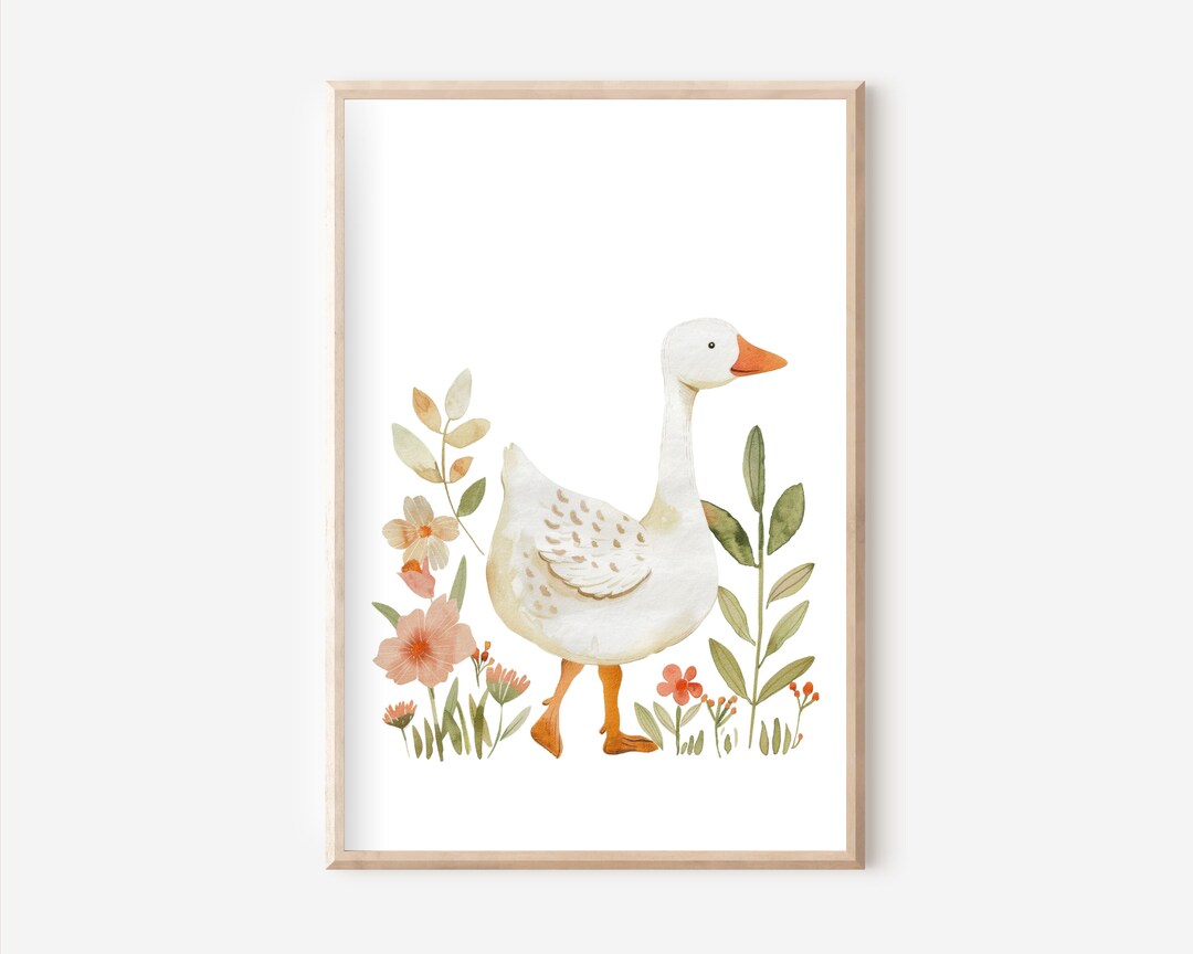 Goose Poster A4, Poster Set, Goose Poster, Goose Mural, Animal Poster ...