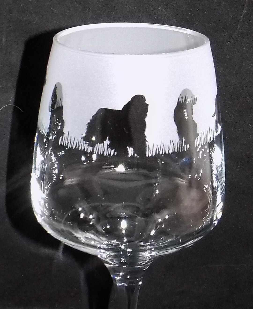 Hand Etched 'COCKER SPANIEL' Dog Large Wine Glass With Gift Box ...