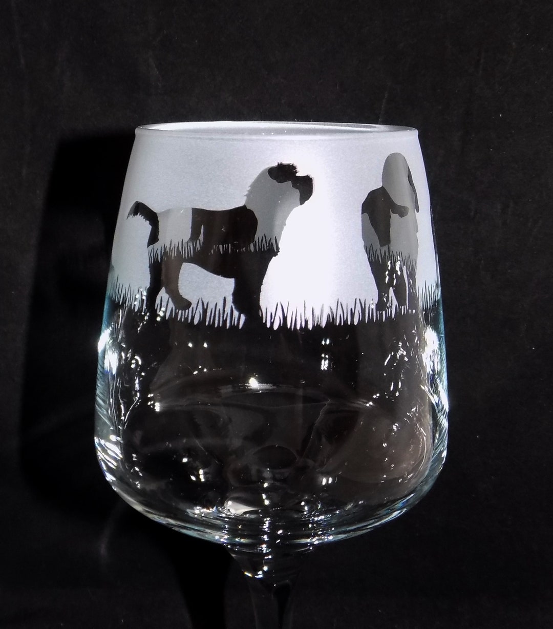 Hand Etched 'COCKAPOO' Dog Large Wine Glass With Gift Box - Unique ...