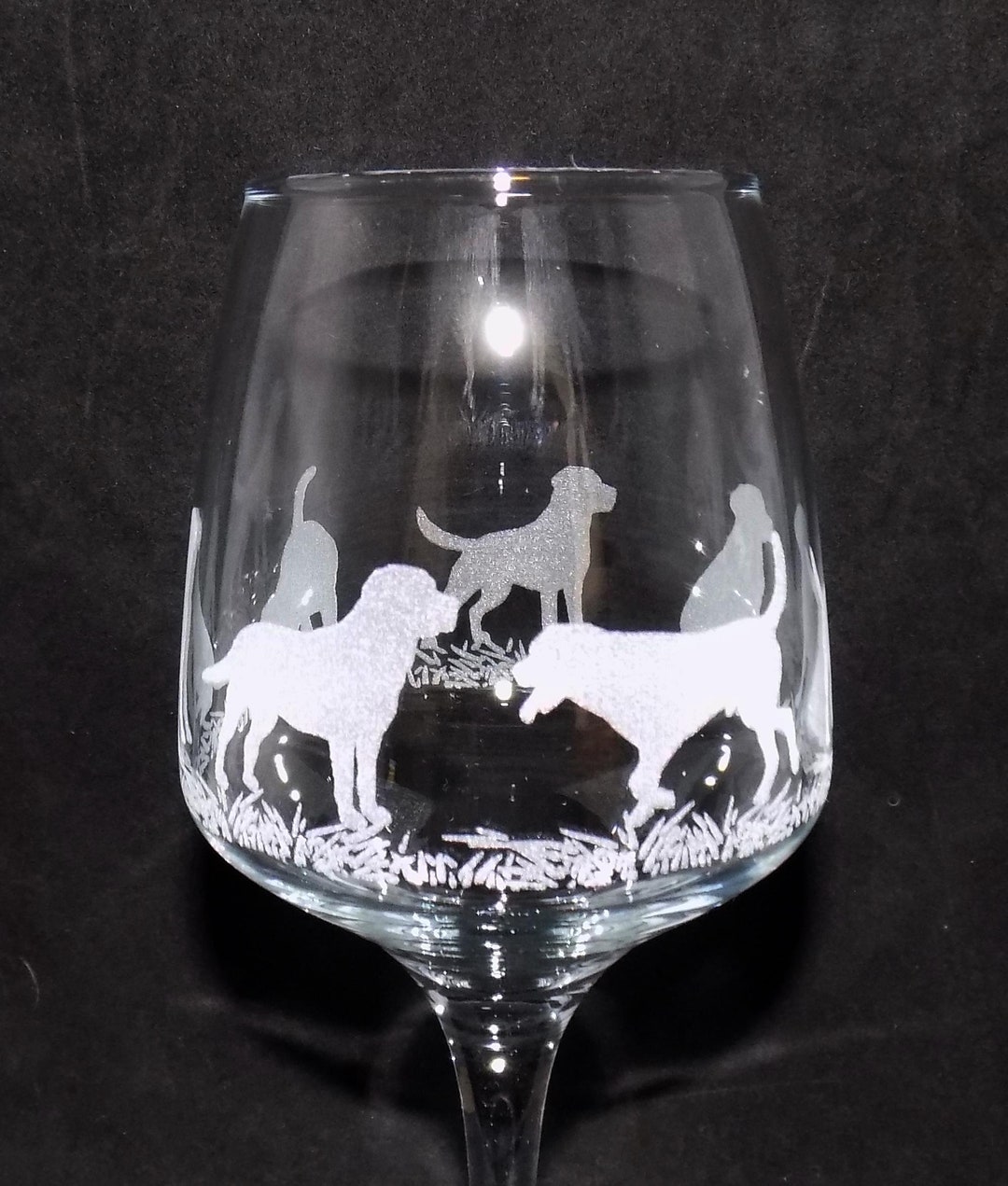 Engraved 'LABRADOR' Dog Large Wine Glass With Gift Box - Unique ...
