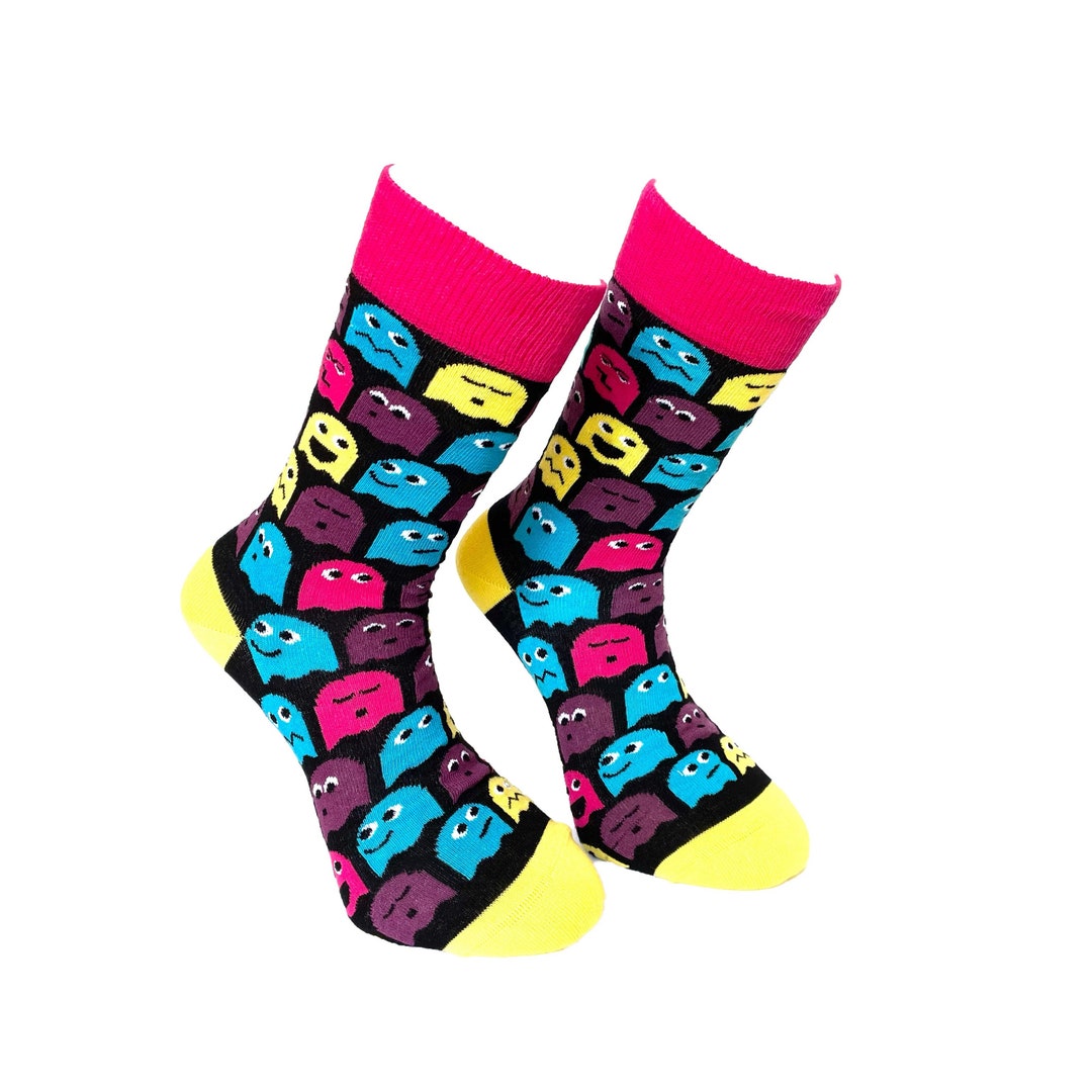 Pac-man Socks: Retro Arcade Gamer Gift - Etsy