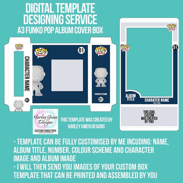 Funko Box Template - Etsy
