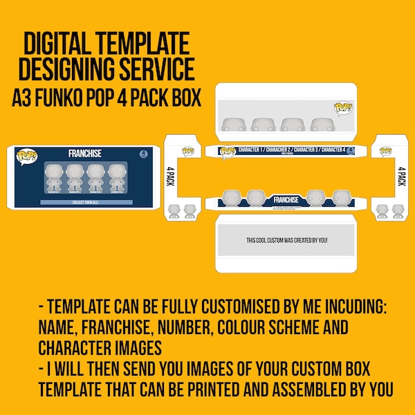 Funko Pop Box Template - Etsy