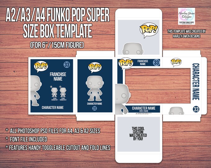 High-quality Custom Funko Pop Box Figure Illustrations 2 Pack Box MADE ...