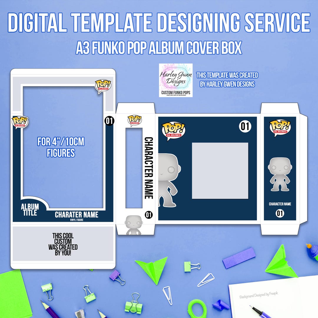 A3 Custom Digital Funko Pop ALBUM COVER Box Designing Service - Etsy