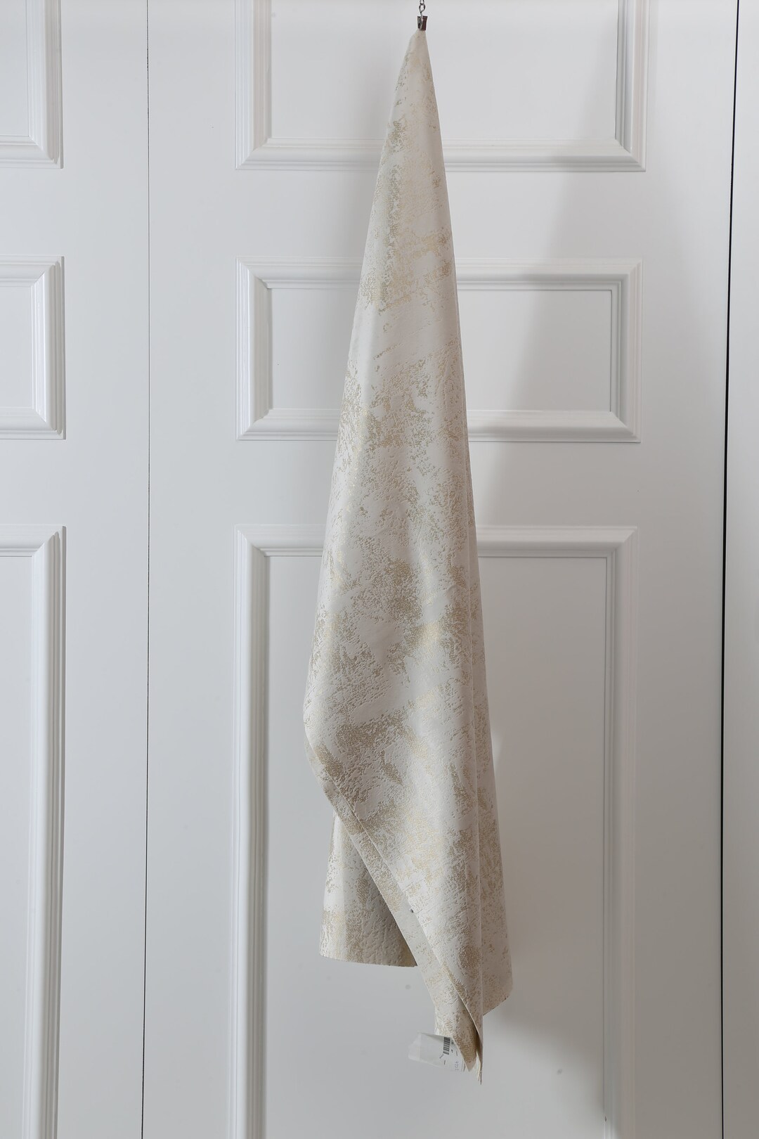 Velvet Curtain, Cream Color Gold Accent for Living Room, Bedroom ...