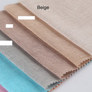 Linen Sheer Curtain Fabric Samples All Colors - Etsy