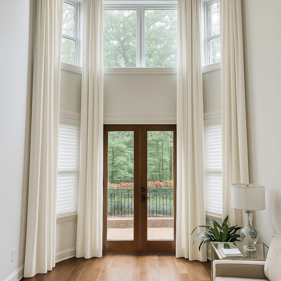 Extra Long Velvet Curtains – Custom Size Drapery Panels for Two Story ...