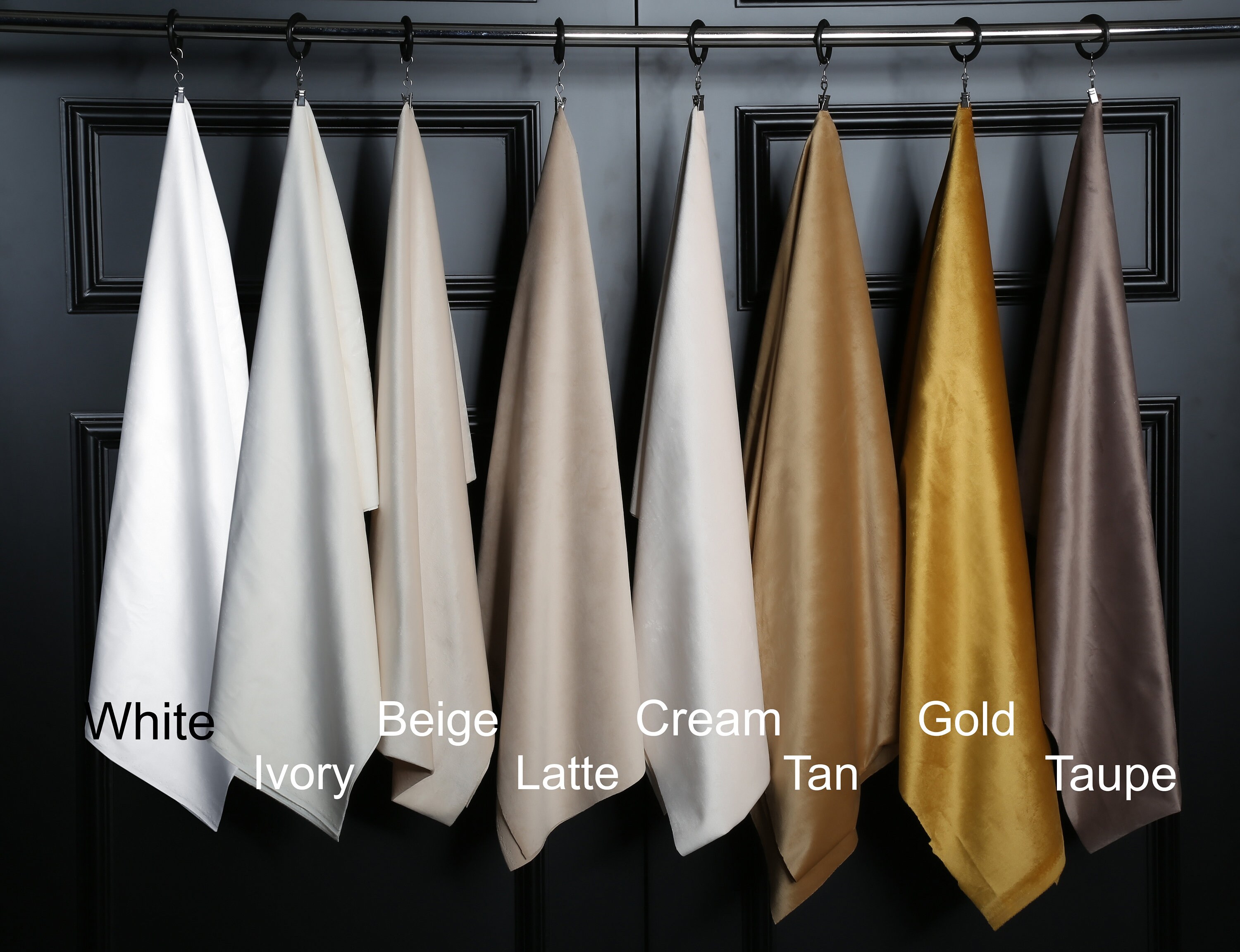 Velvet Curtain Fabric Sample. 1 Quantity 6 Samples - Etsy