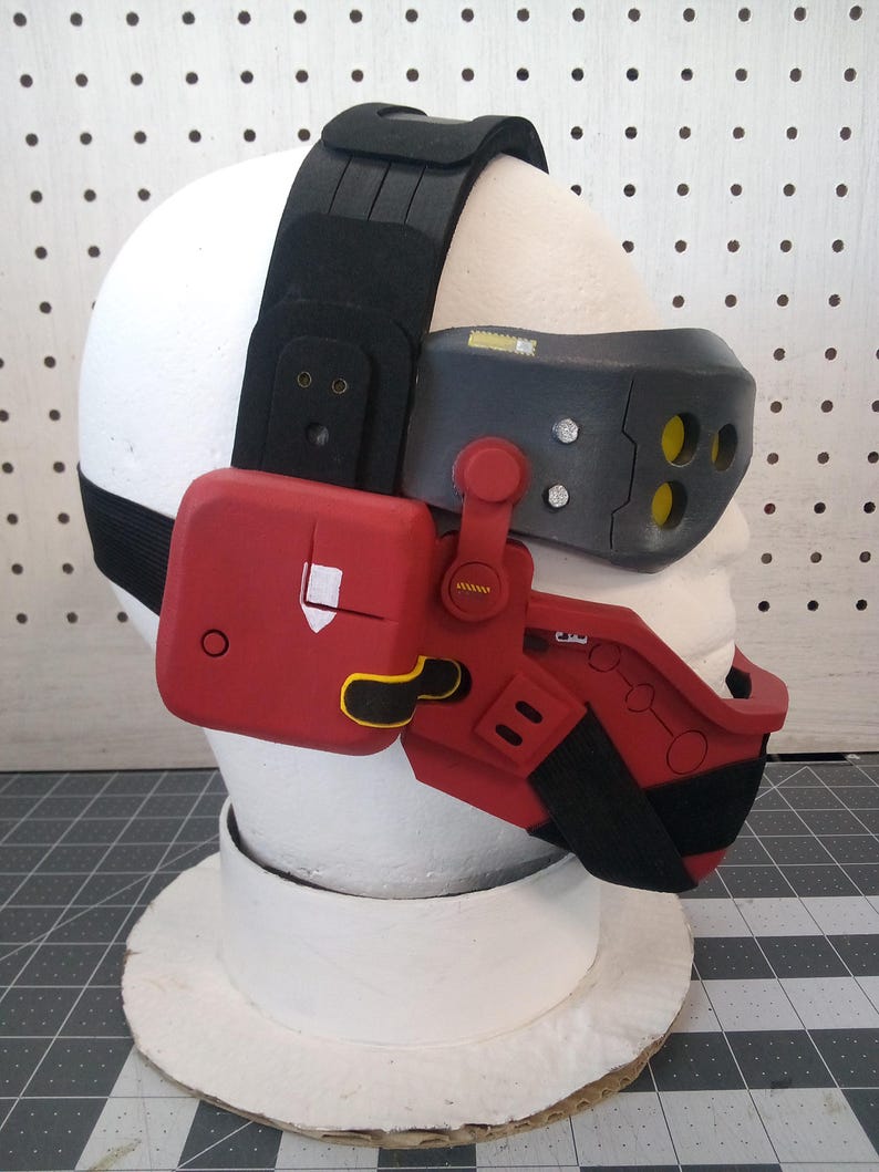 DIY Cyberpunk Elite Mask EVA Foam Template - Etsy