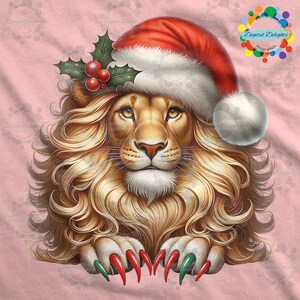 Santa Claws is Coming to Town Christmas Lion Digital Download Instant ...