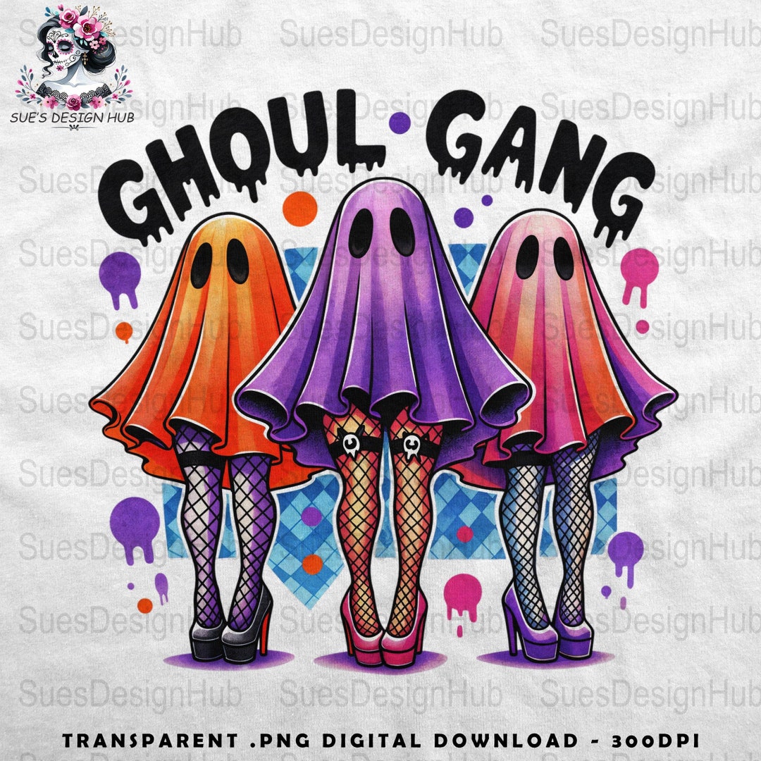 Ghoul Gang Transparent PNG, Spooky Halloween Inspired Art, Ghost Squad ...