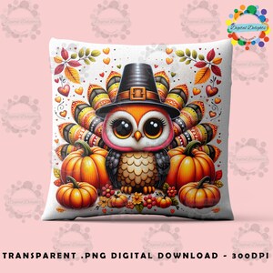 Adorable Owl Dressed up Like a Turkey Happy Thanksgiving - Etsy