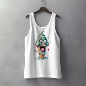 Cartoon Zombie Ice Cream Cone Sublimation Design, Digital Download for ...
