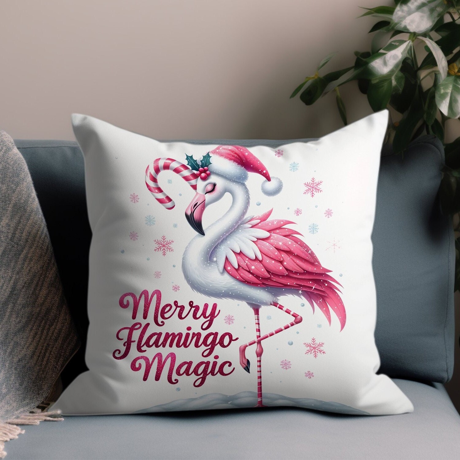 Christmas Flamingo Merry Flamingo Magic PNG Instant Digital Download - Etsy