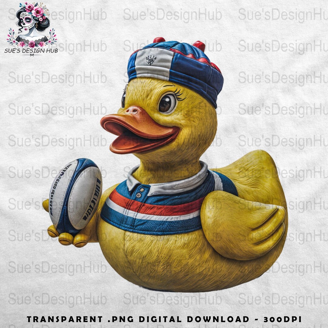 Rugby Duck PNG, Rugby Rubber Duck Clipart, Sports Duck Sticker, Cute ...