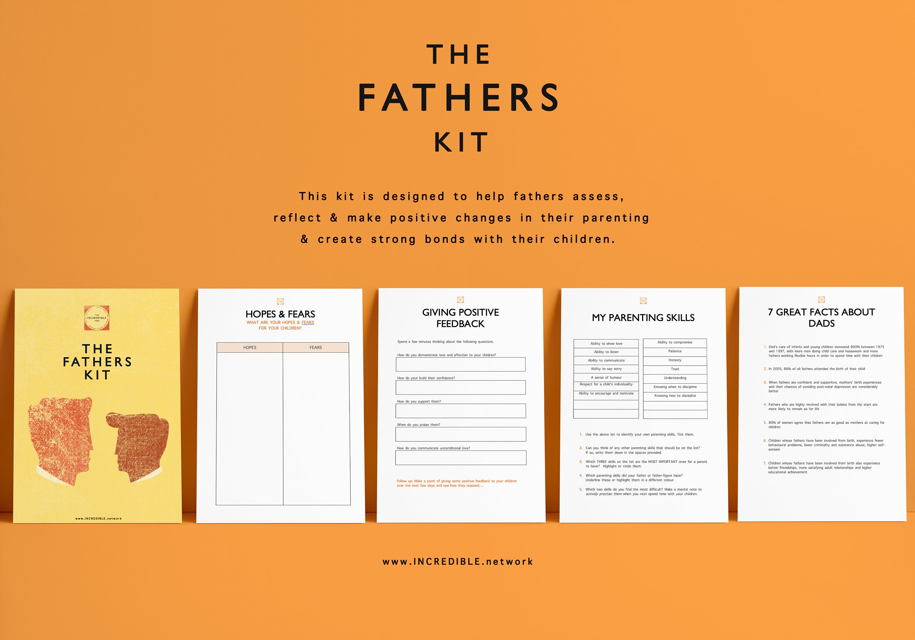 The Fathers Kit - Positive Parenting Worksheets for Dads - Etsy