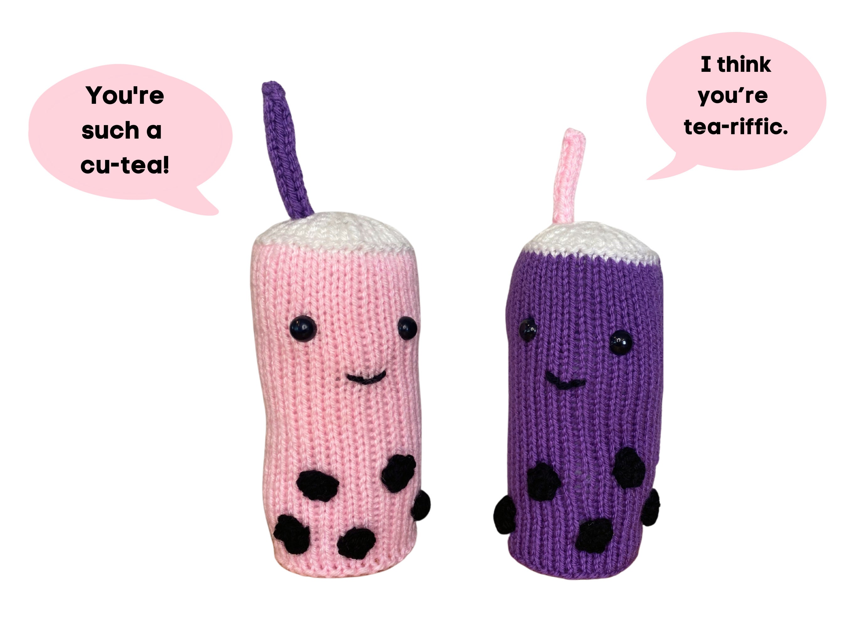 Boba Tea Knit Kit With Pattern Included - Gift for Knitter, DIY Craft ...