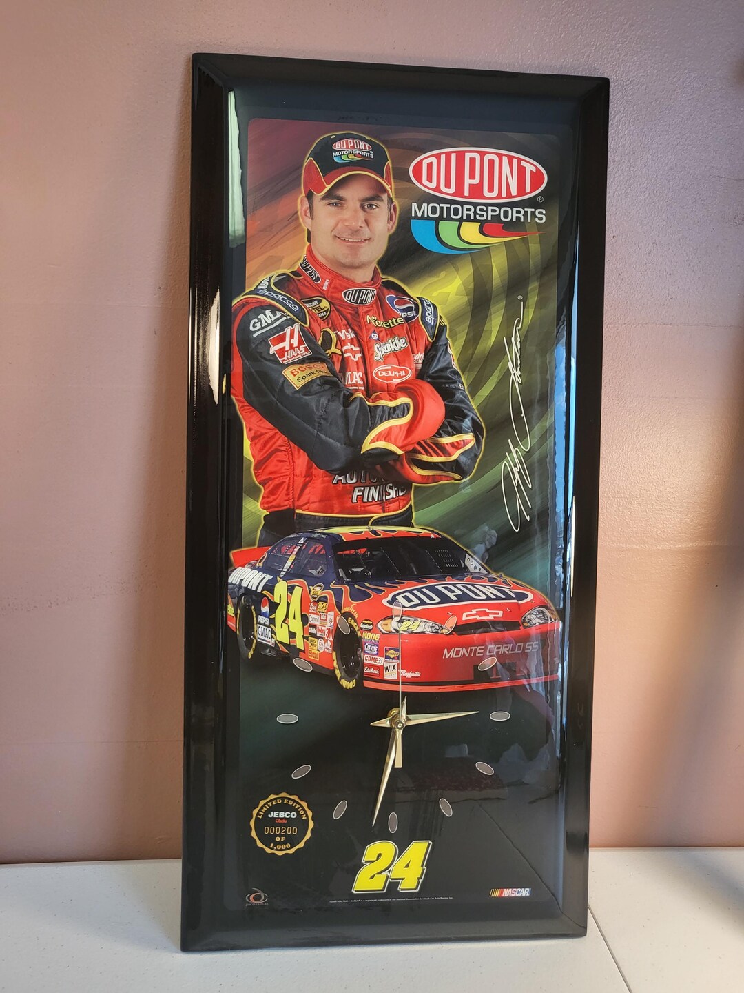 Jeff Gordon #24 Du Pont Motorsports Clock New in Box - Etsy