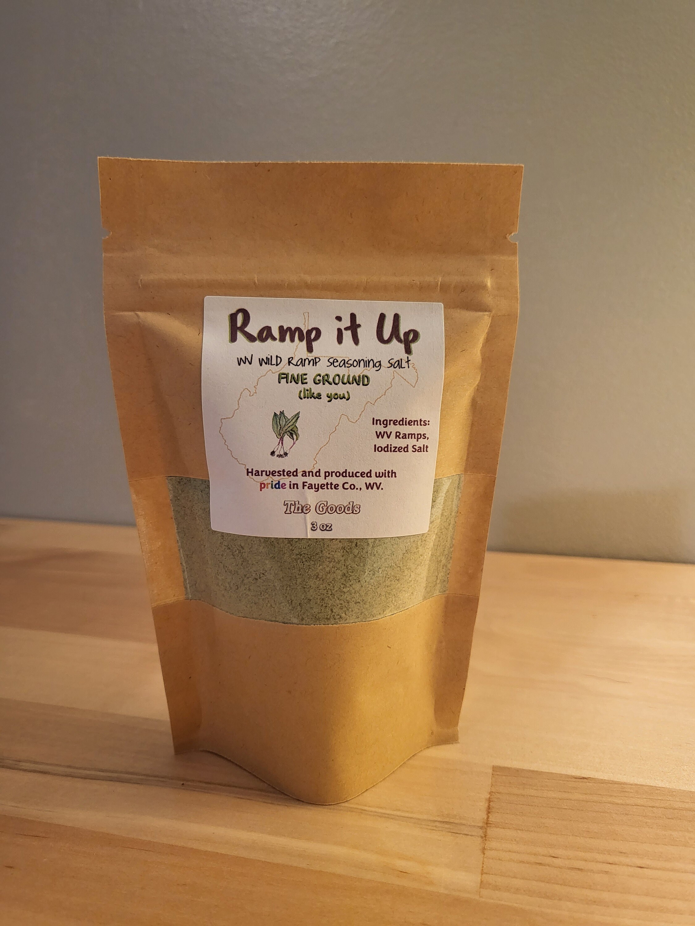 West Virginia Wild Ramp Salt Seasoning 3 Oz by Volume weight Ranges 4-5 ...