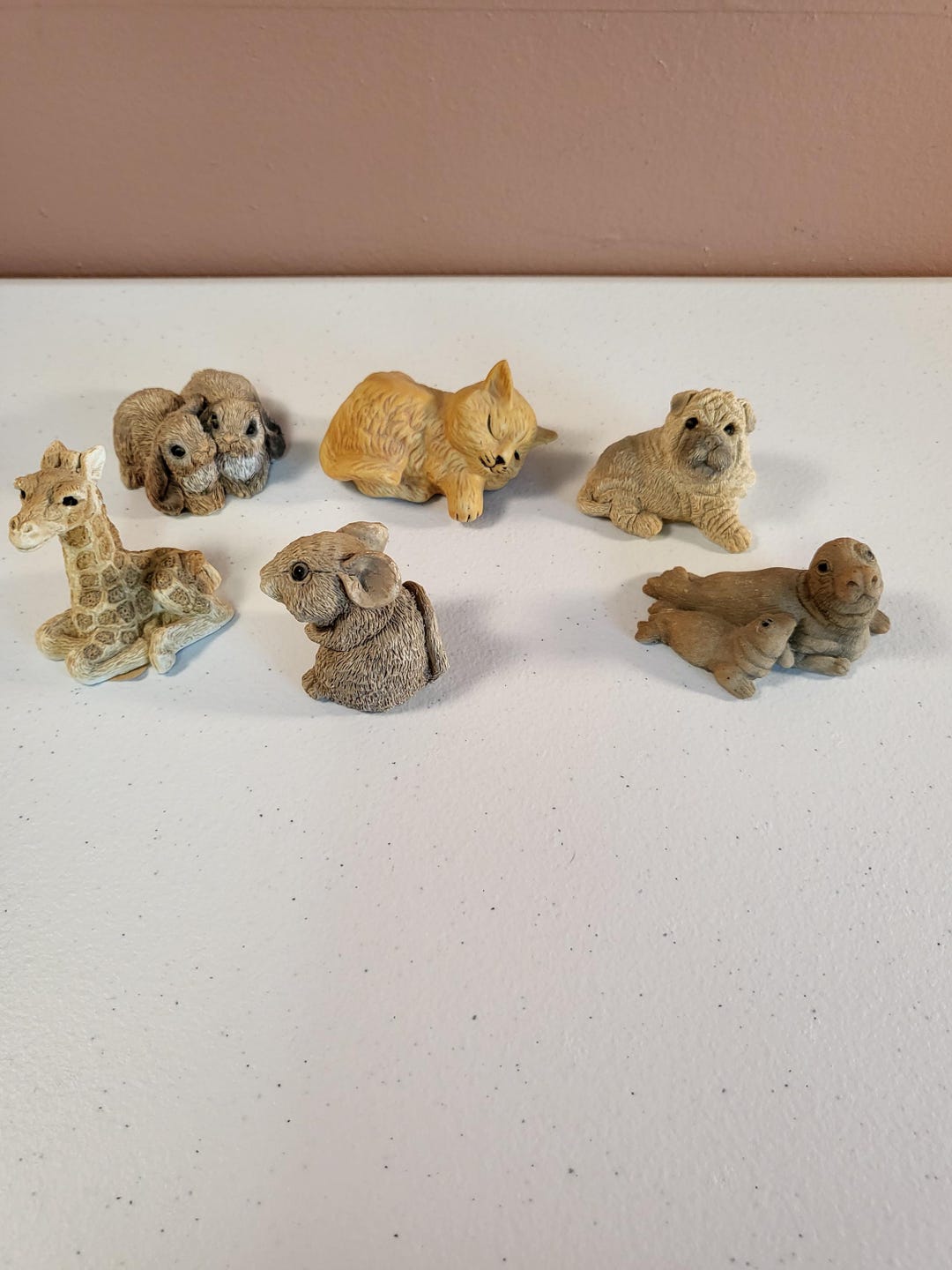 Stone Critter Littles 6 Pieces - Etsy